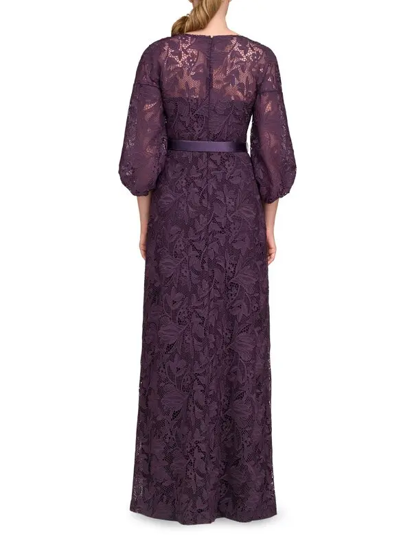 KAY UNGER Delaney Lace A-line Gown