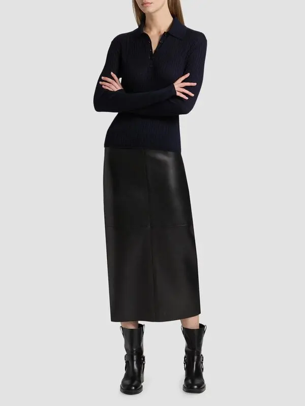A.L.C. Alex Wool Top - Midnight