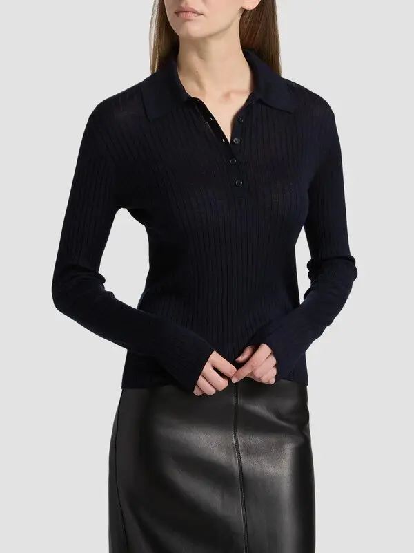 A.L.C. Alex Wool Top - Midnight