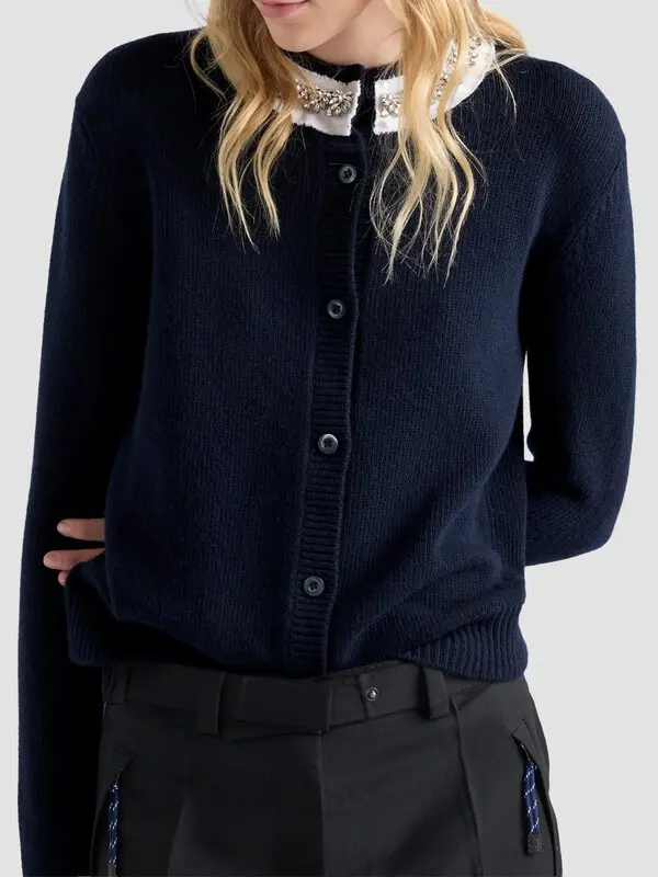 Prada Wool And Cashmere Cardigan