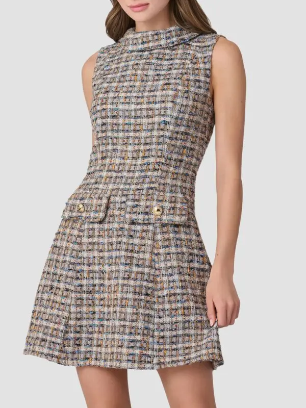 Shoshanna Charlotte Tweed Mini Dress