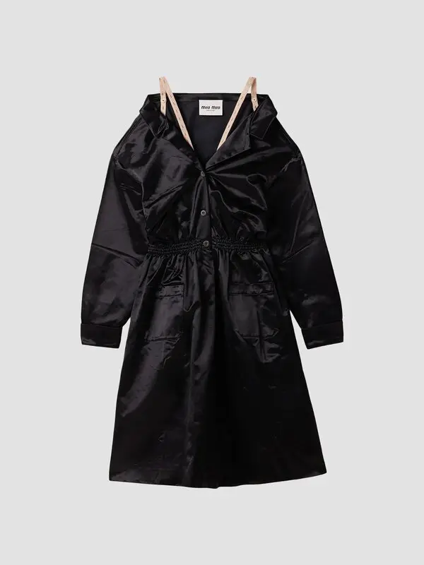 Miu Miu Satin Dress - Black