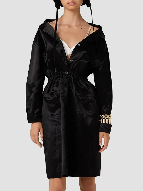 Miu Miu Satin Dress - Black