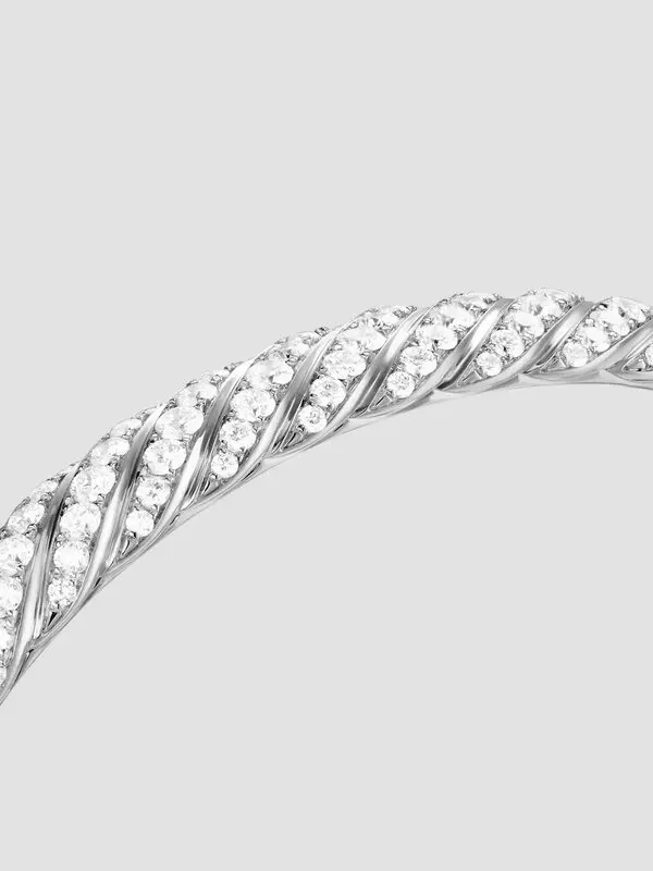 David Yurman Sculpted Cable Bangle Bracelet In 18k
