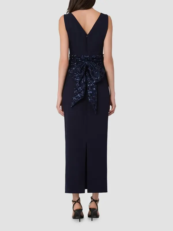 Shoshanna Sia Crepe Sequin-embellished Maxi Dress