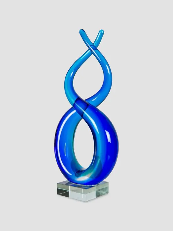 DALE TIFFANY Endless Ocean Glass Sculpture