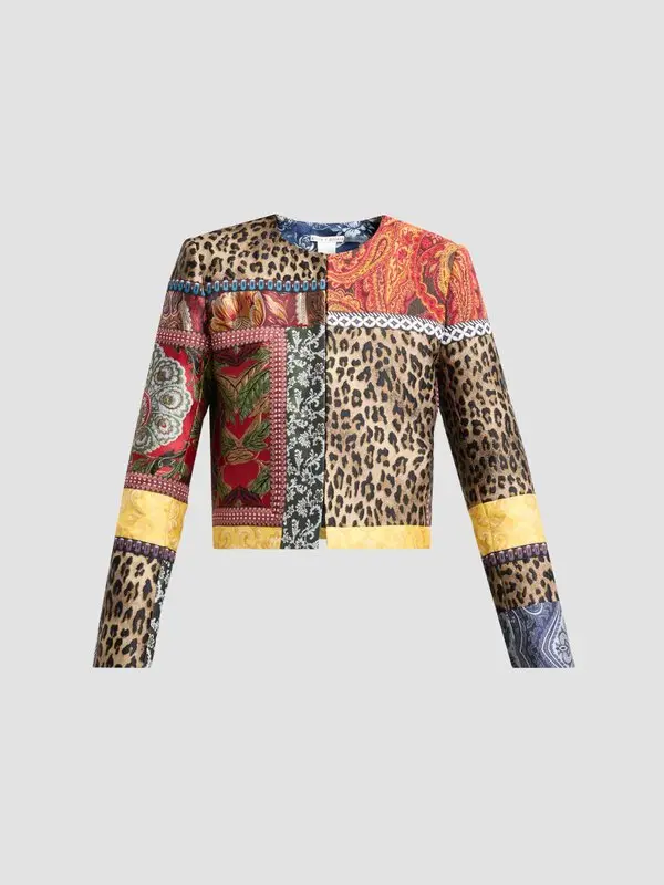 Alice + Olivia Kidman Patchwork Jacket