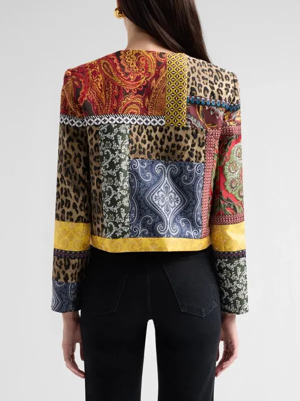 Alice + Olivia Kidman Patchwork Jacket