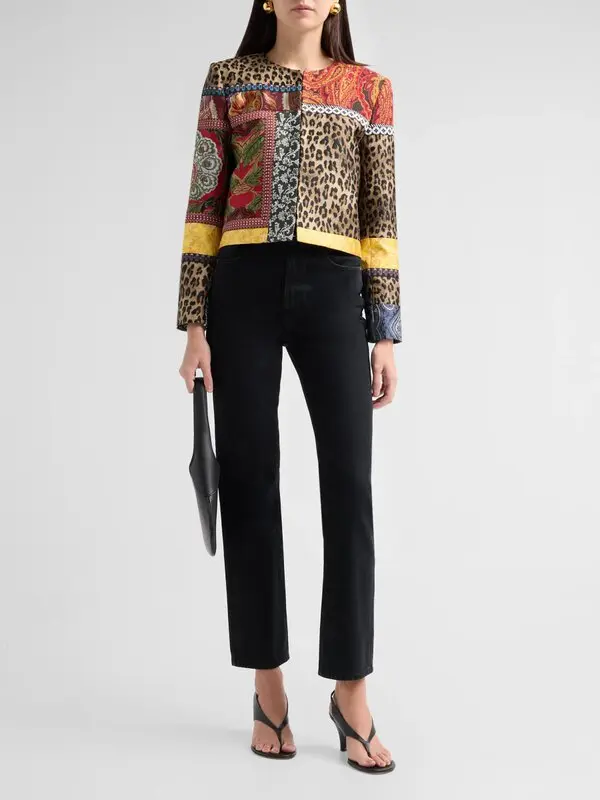 Alice + Olivia Kidman Patchwork Jacket