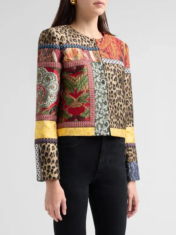 Alice + Olivia Kidman Patchwork Jacket