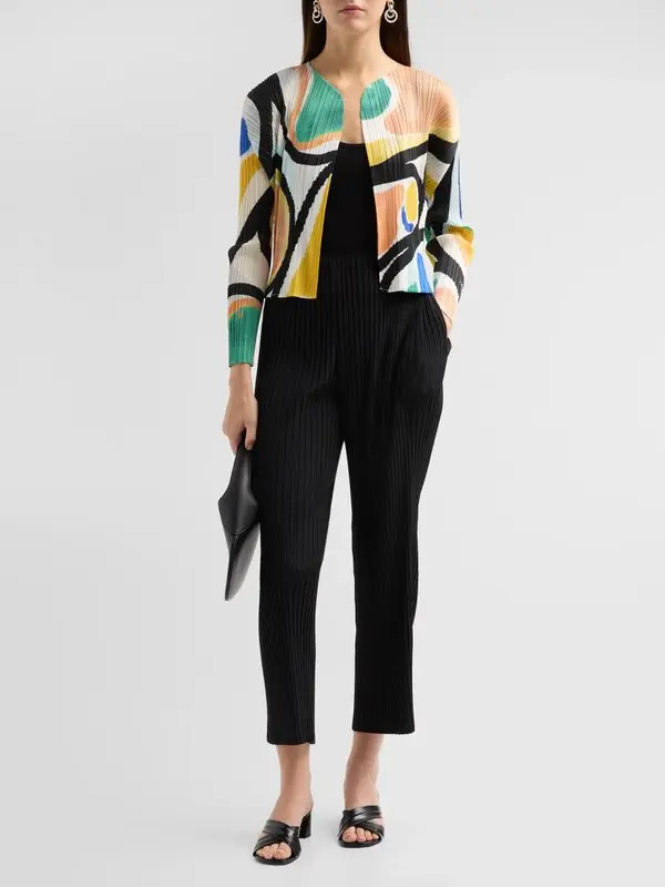 Issey Miyake Roll Abstract Pleated Cardigan