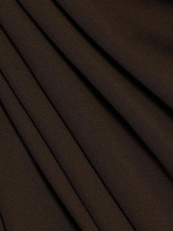 Halston Patrice Matte Jersey Draped Dress