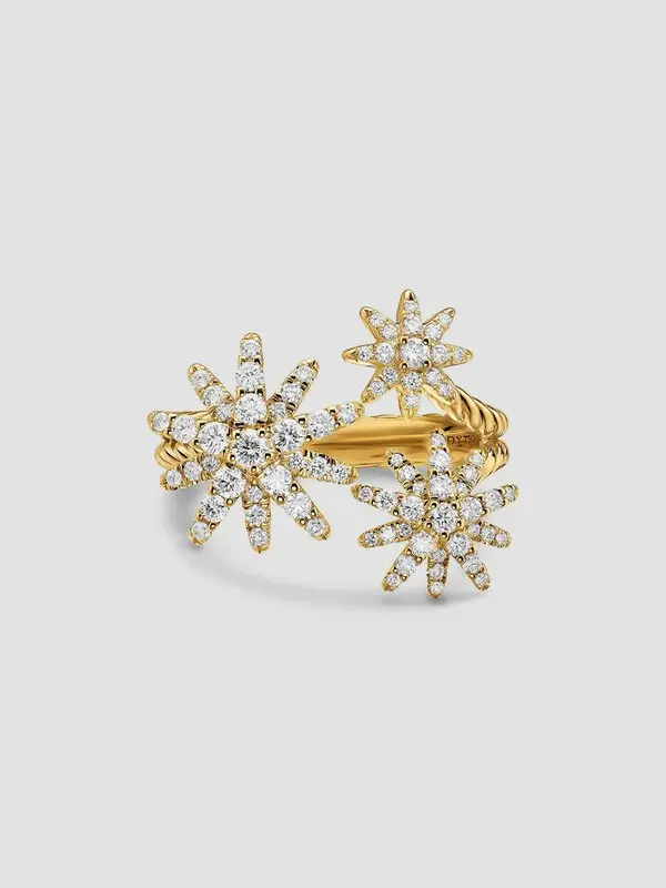 David Yurman Starburst Multi Star Ring In 18k Yellow Gold