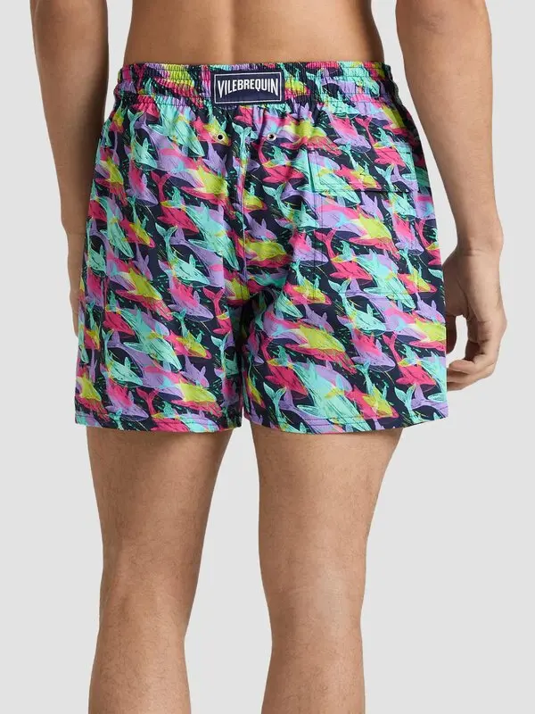 Vilebrequin Whales Offset Stretch Swim Shorts