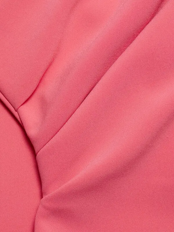 Halston Jolie Crêpe Asymmetric Dress