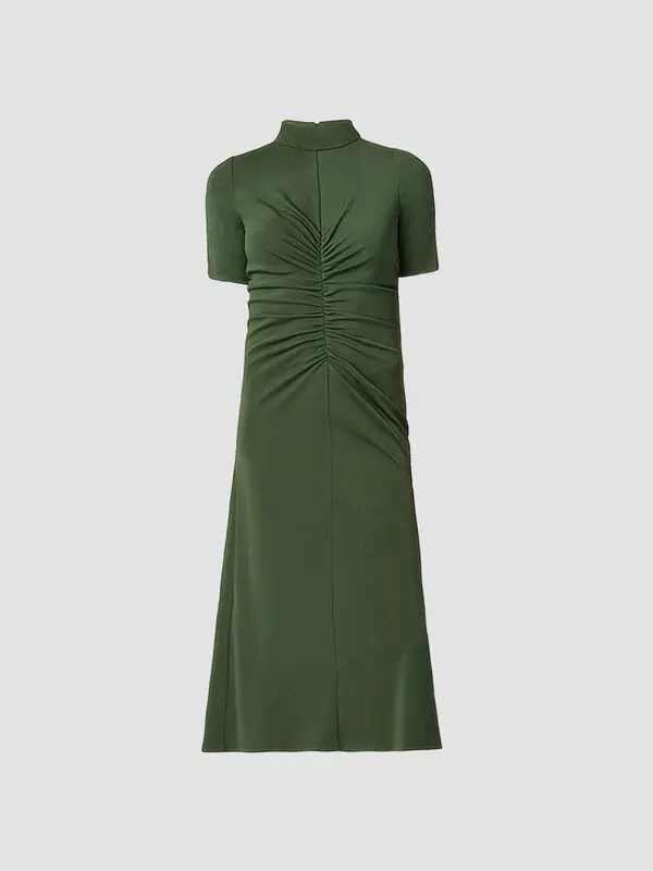 Shoshanna Shelly Ruched Midi Dress