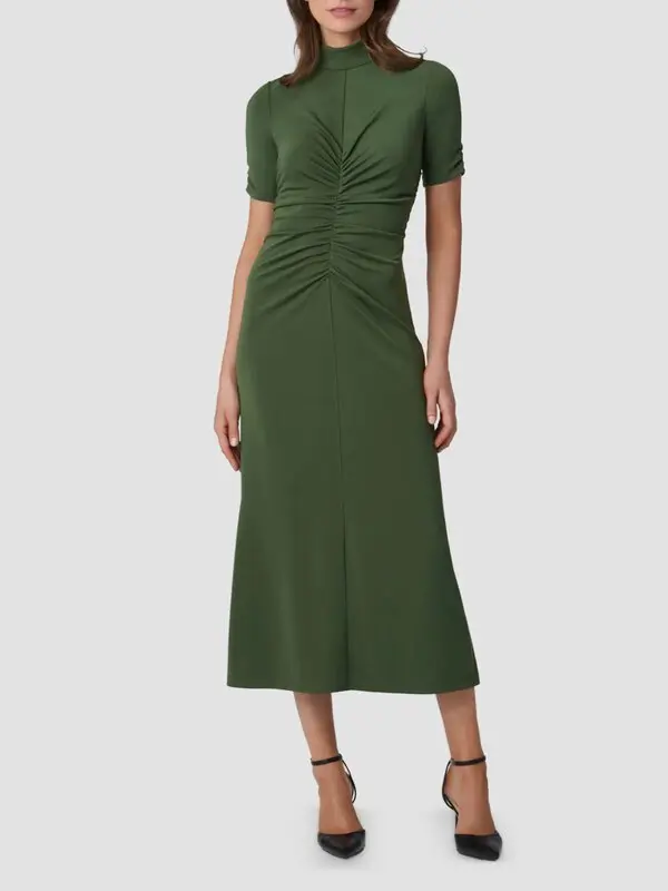Shoshanna Shelly Ruched Midi Dress