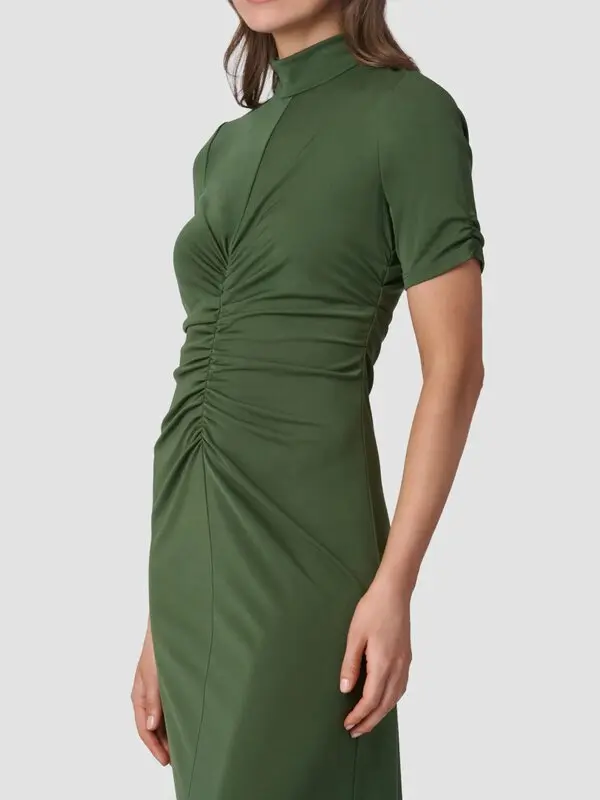 Shoshanna Shelly Ruched Midi Dress