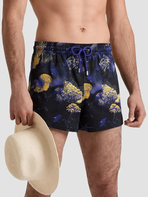 Vilebrequin Coral Reef Stretch Swim Shorts - Black