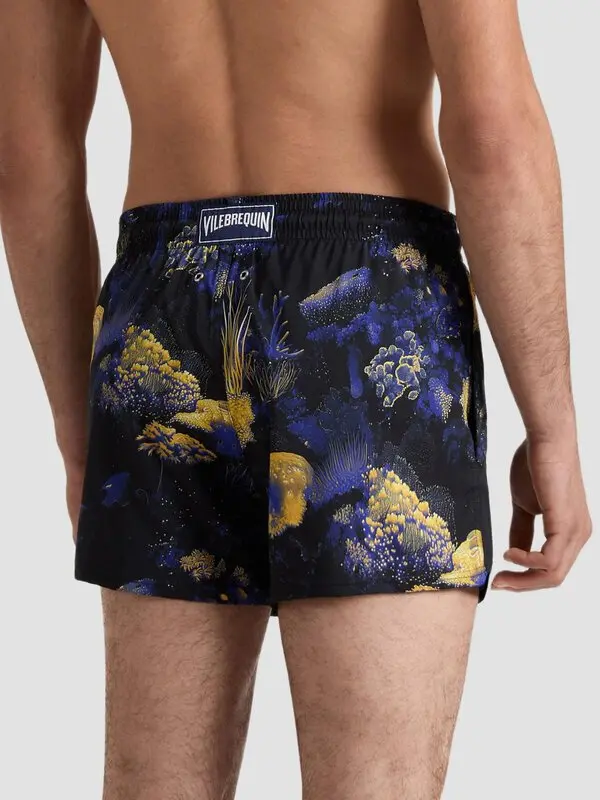 Vilebrequin Coral Reef Stretch Swim Shorts - Black