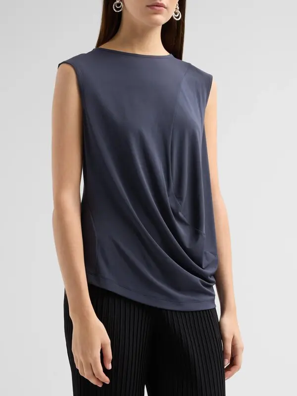 Issey Miyake Jersey Draped Top