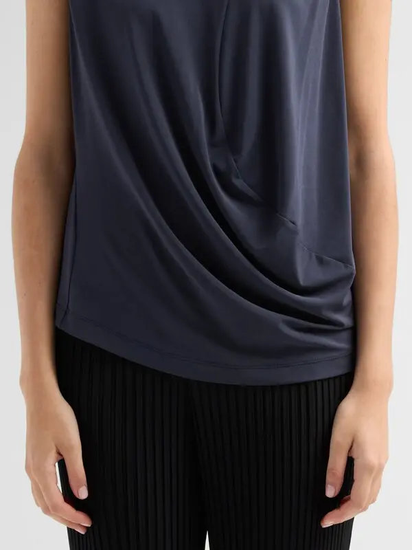 Issey Miyake Jersey Draped Top