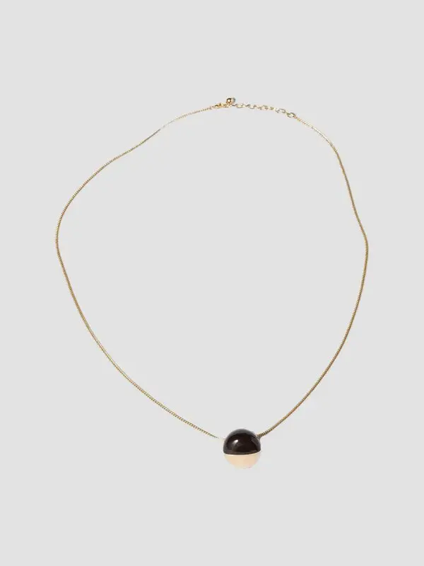 Miu Miu Metal Necklace - Brown