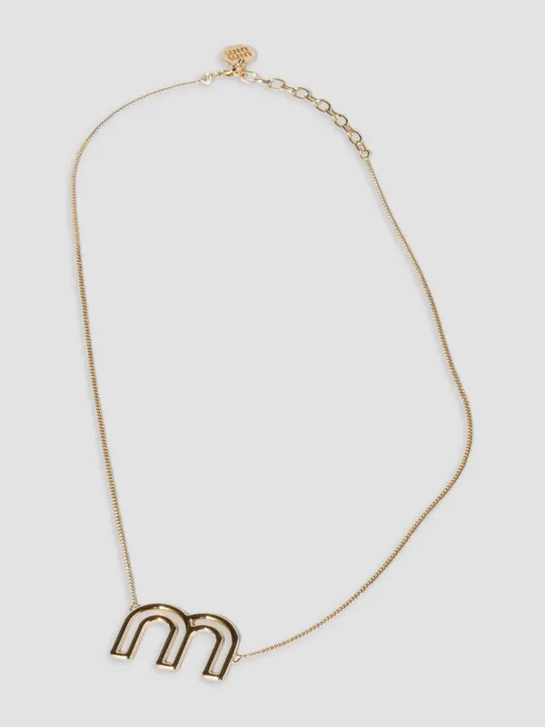 Miu Miu Metal Necklace - Gold
