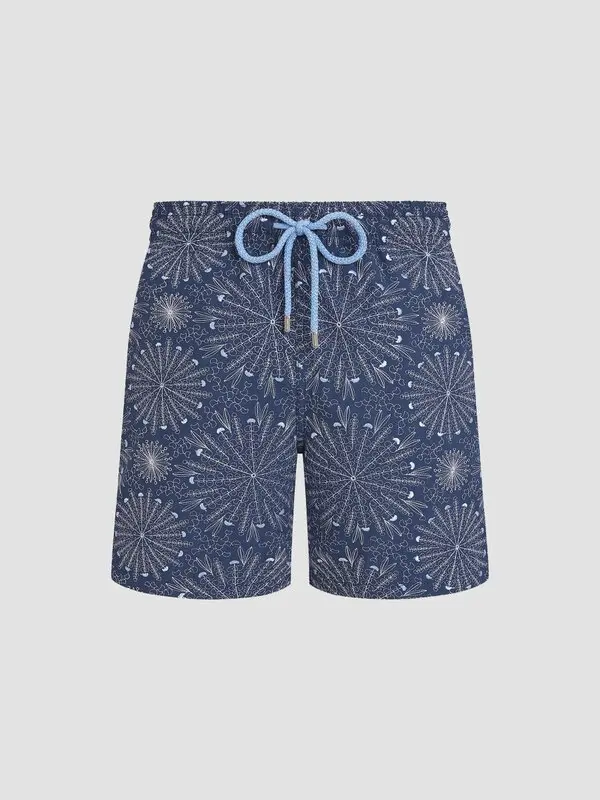 Vilebrequin Mistral Embroidered Sea Urchin Swim Trunks