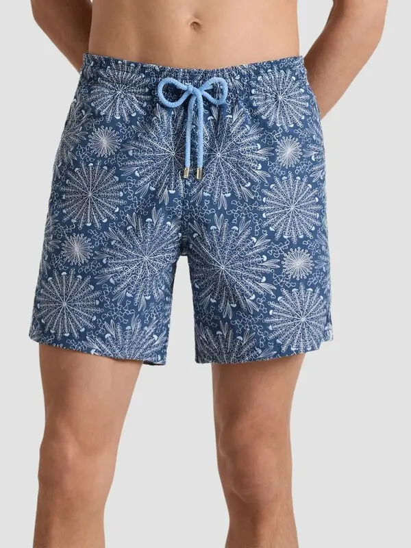 Vilebrequin Mistral Embroidered Sea Urchin Swim Trunks