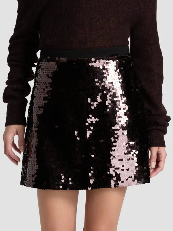 A.L.C. Cleo Sequined Miniskirt