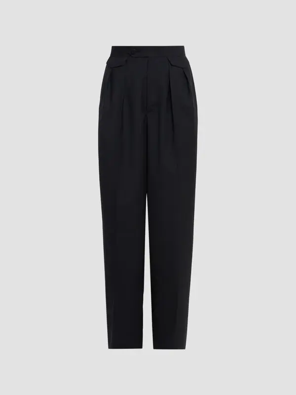 Issey Miyake Honest Ensemble Wool-blend Pants