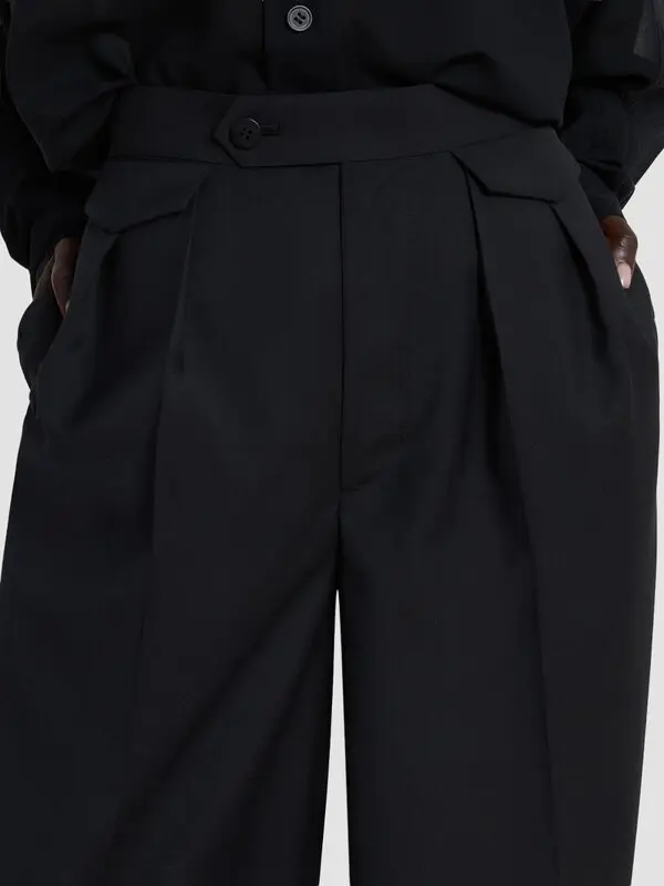 Issey Miyake Honest Ensemble Wool-blend Pants