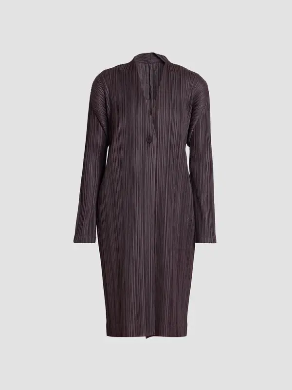 Issey Miyake Pleats Single-button Jacket