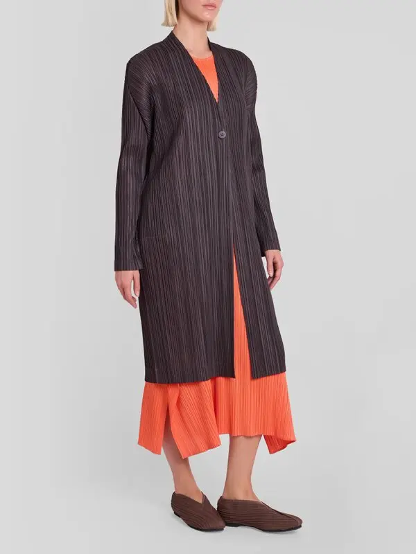 Issey Miyake Pleats Single-button Jacket
