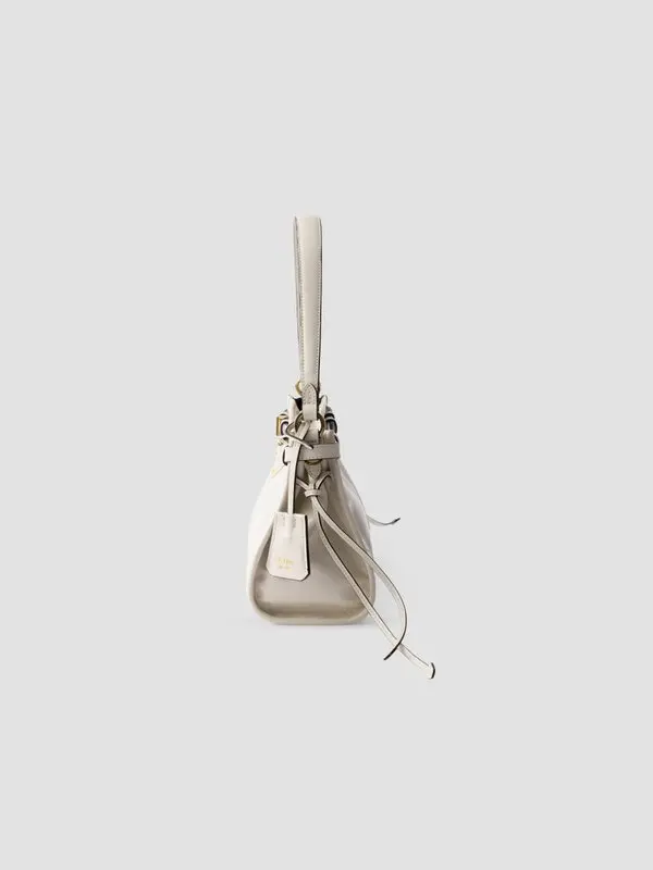 Prada Bonnie Small Leather Top Handle Bag - White