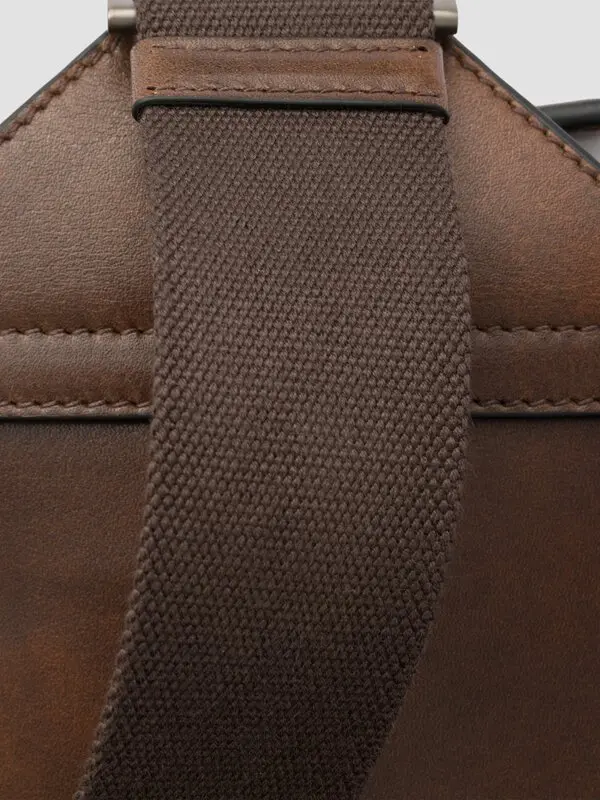 Prada Brique Antiqued Leather Bag