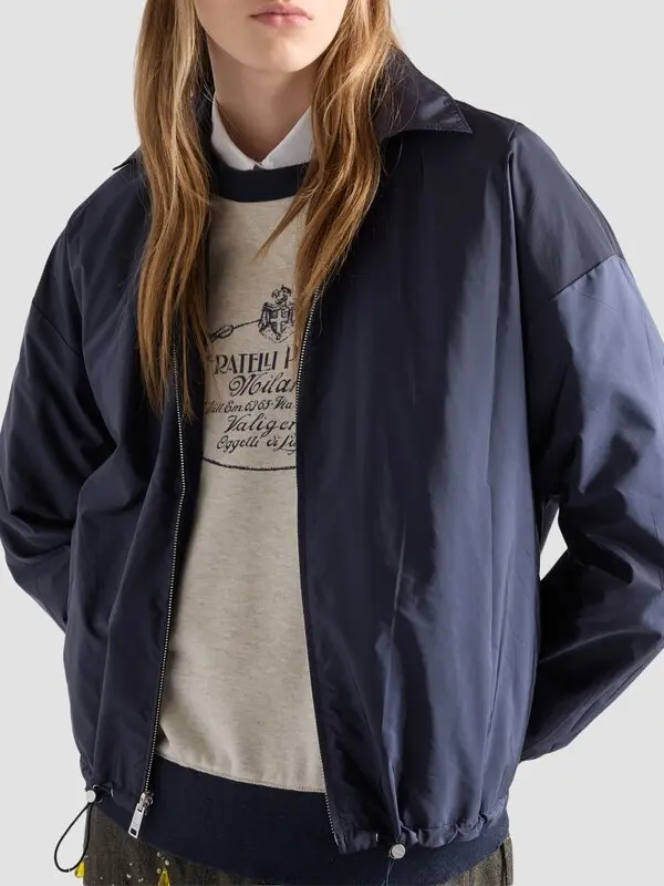 Prada Reversible Jersey Blouson Jacket