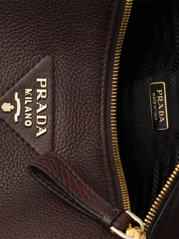 Prada Small Leather Top Handle Bag - Brown