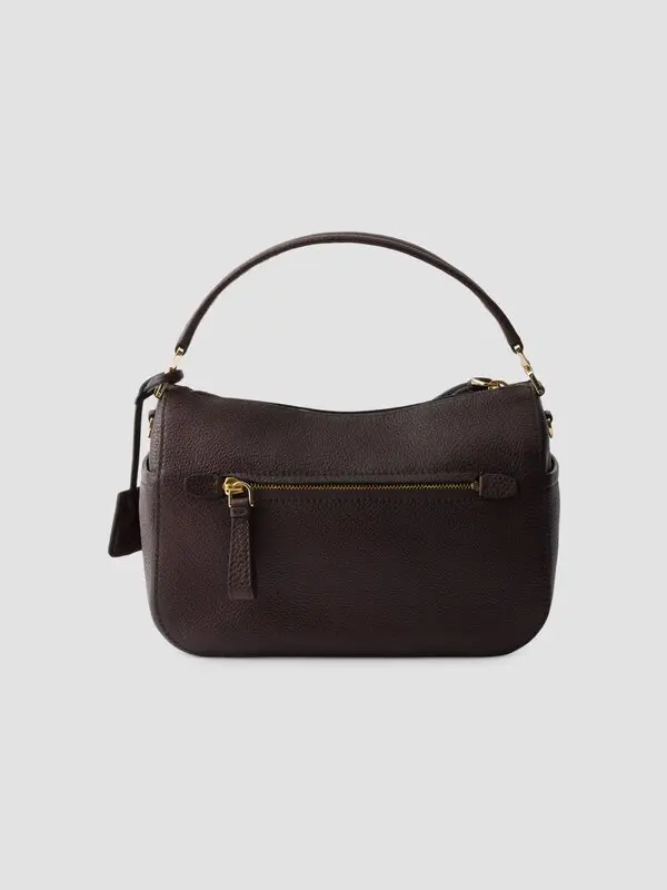 Prada Small Leather Top Handle Bag - Brown