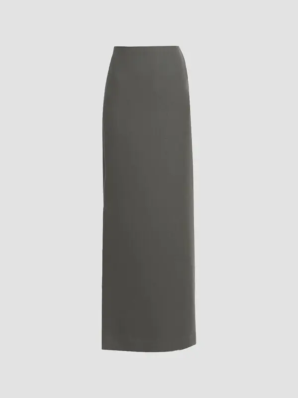 Issey Miyake Calligraph Wool Maxi Skirt