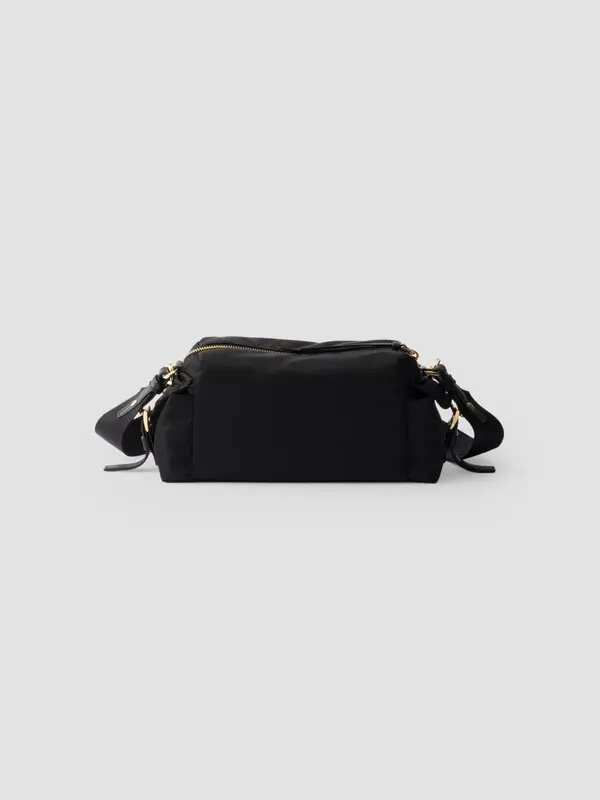 Prada Explore Small Re-nylon And Leather Shoulder Bag - Black