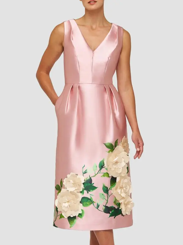 KAY UNGER Briella Floral Midi-dress