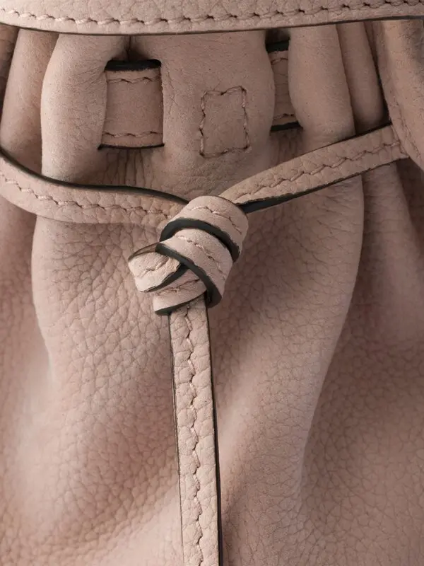 Prada Bonnie Medium Nubuck Leather Handbag - Pink