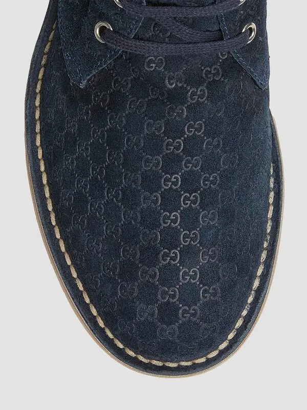 Gucci Gg Suede Ankle Boots