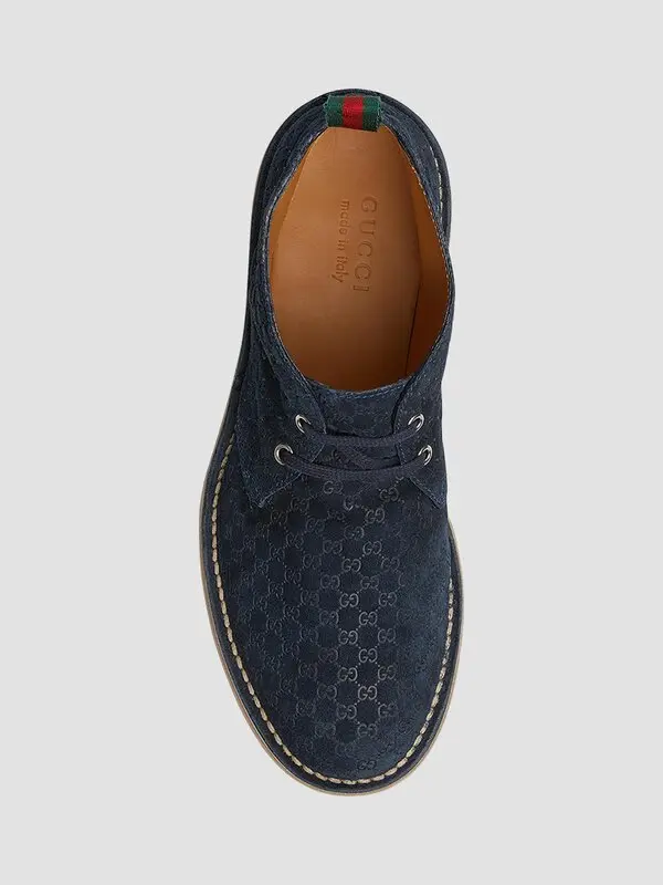 Gucci Gg Suede Ankle Boots