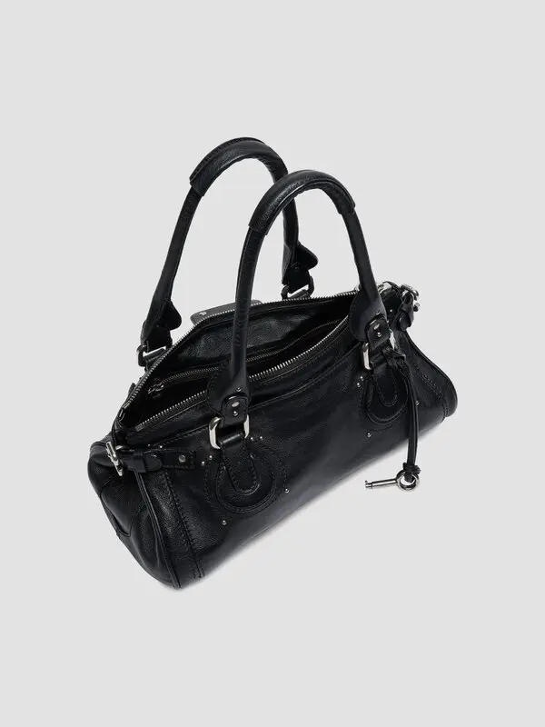 Chloé Paddington Leather Shoulder Bag - Black