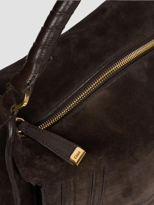 Chloé Large Marcie Suede Shoulder Bag