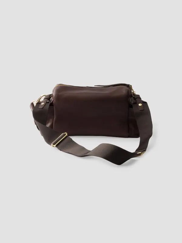 Prada Explore Small Nappa Leather Shoulder Bag - Brown