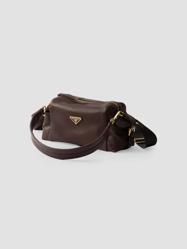 Prada Explore Small Nappa Leather Shoulder Bag - Brown